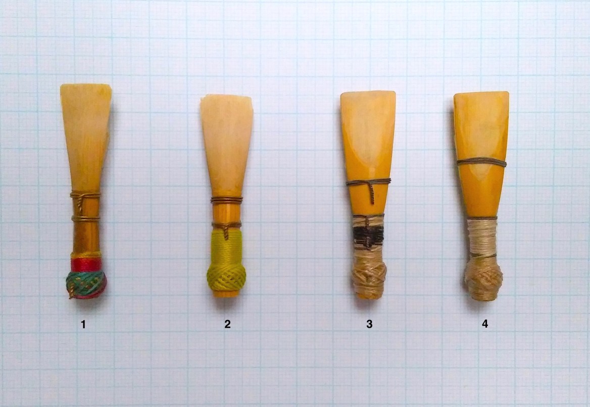 Reed dimensions - Historical Bassoon